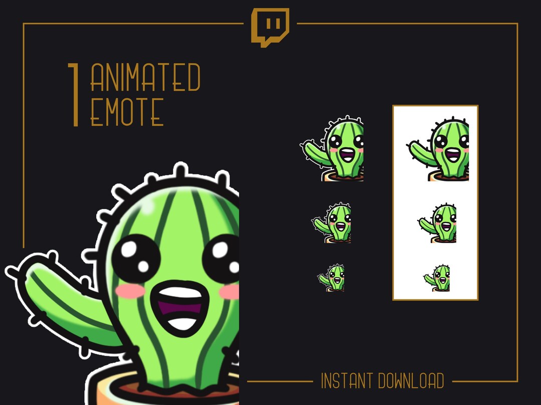 Cactus Hi Animated Emote | Emoticon, Cute, Hello, Hi, Good Morning ...