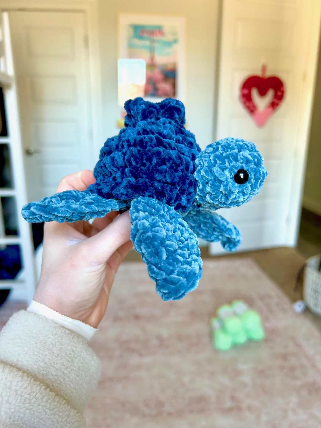 MADE TO ORDER Crochet Blueberry Turtle - Etsy