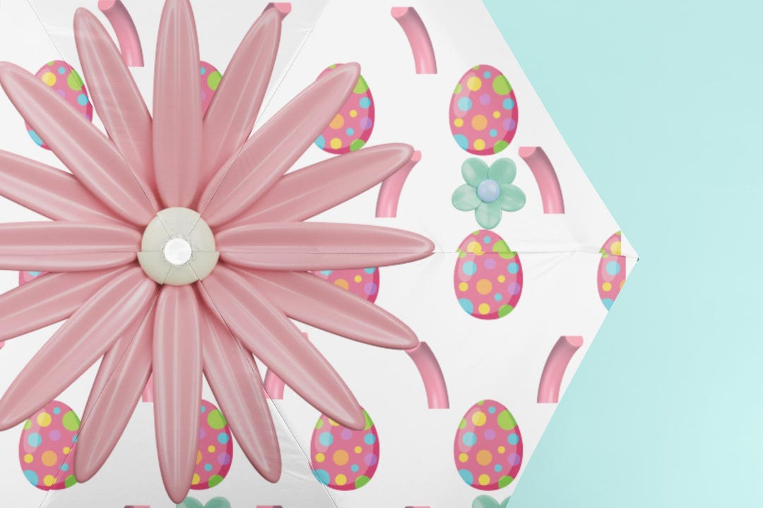 Floral Easter Umbrella - Cute Compact Rain Gear, Perfect for Spring ...