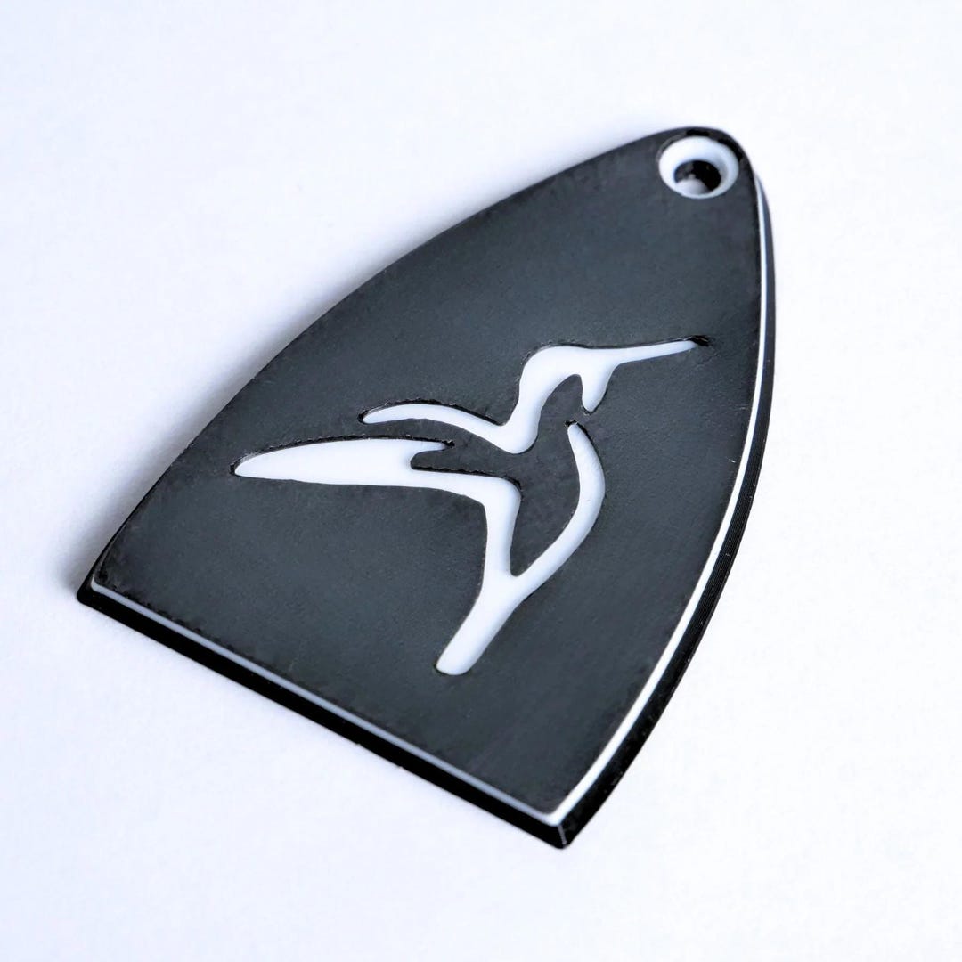 Custom PRS Silver Sky SE Truss Rod Cover – Hummingbird (black & White ...