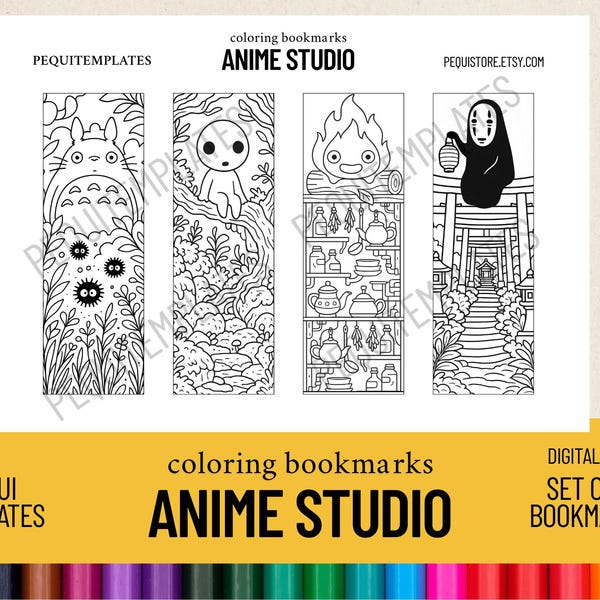 Anime Bookmark - Etsy