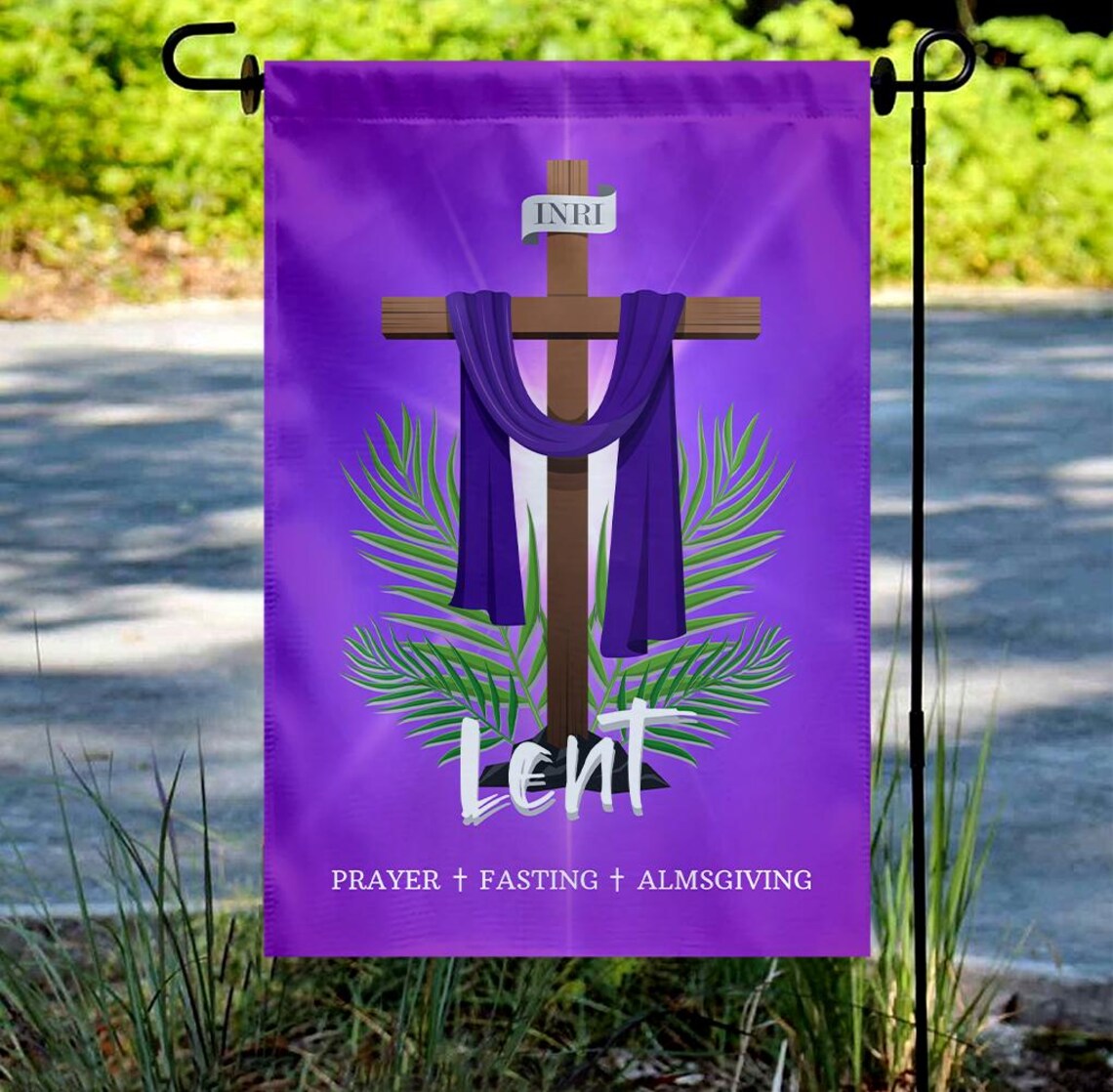 Purple Lent Flag, House Banner, Lenten Season Garden Flag/banner ...