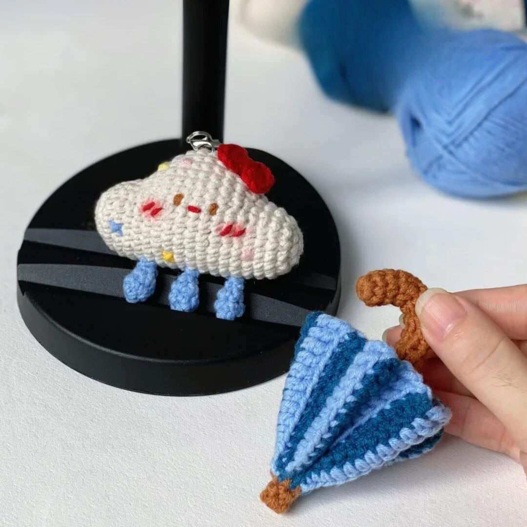 Crochet Pattern PDF | Weather Appliques - Umbrella Crochet Pattern and ...