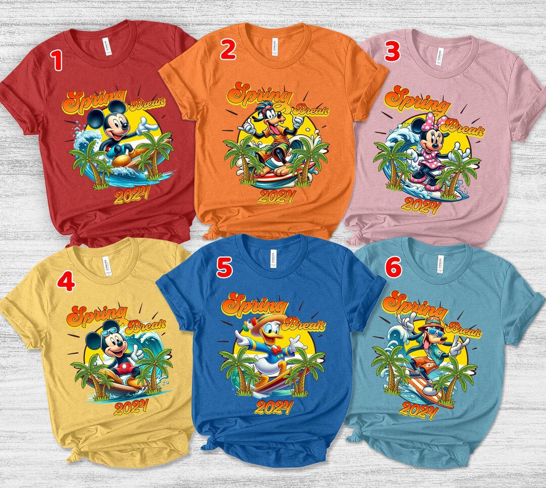 Vintage Mickey and Friends Disney Spring Break 2026 Shirt, WDW ...