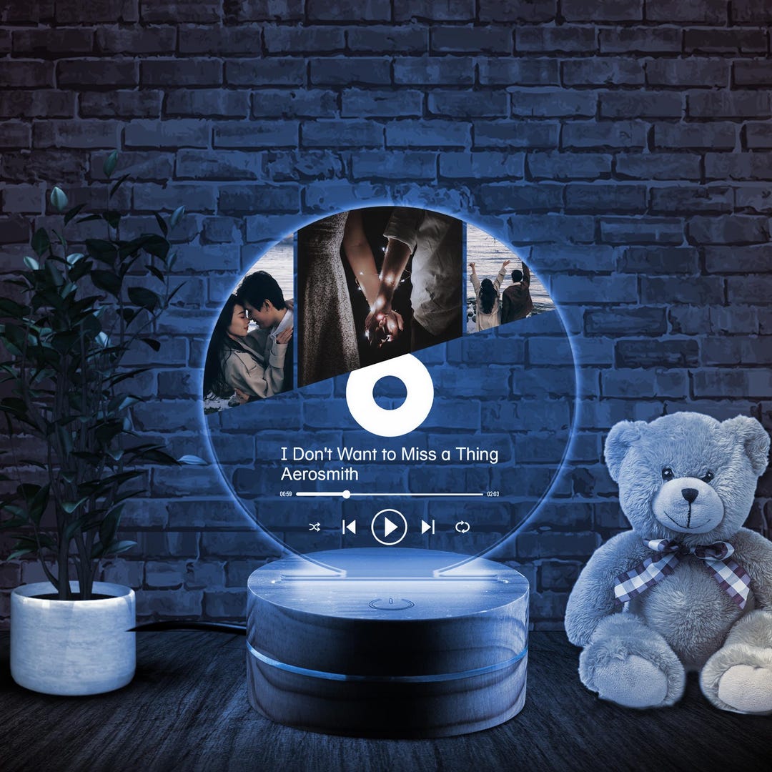 Personalized Photo Night Light, Boyfriend Girlfriend Valentines ...