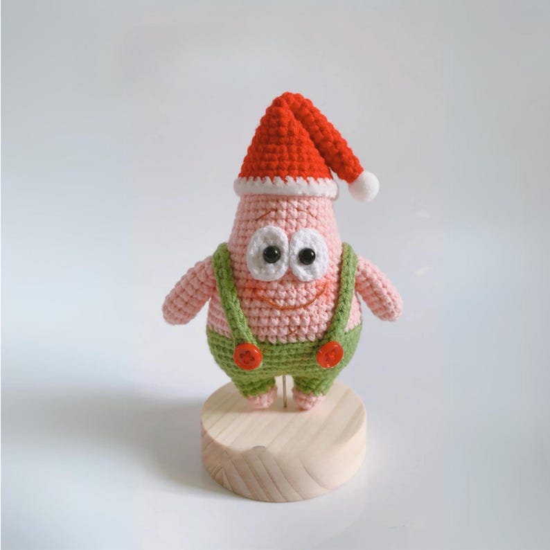Patrick Star Amigurumi Crochet Pattern PDF, DIY Cute Patrick Star Toy ...