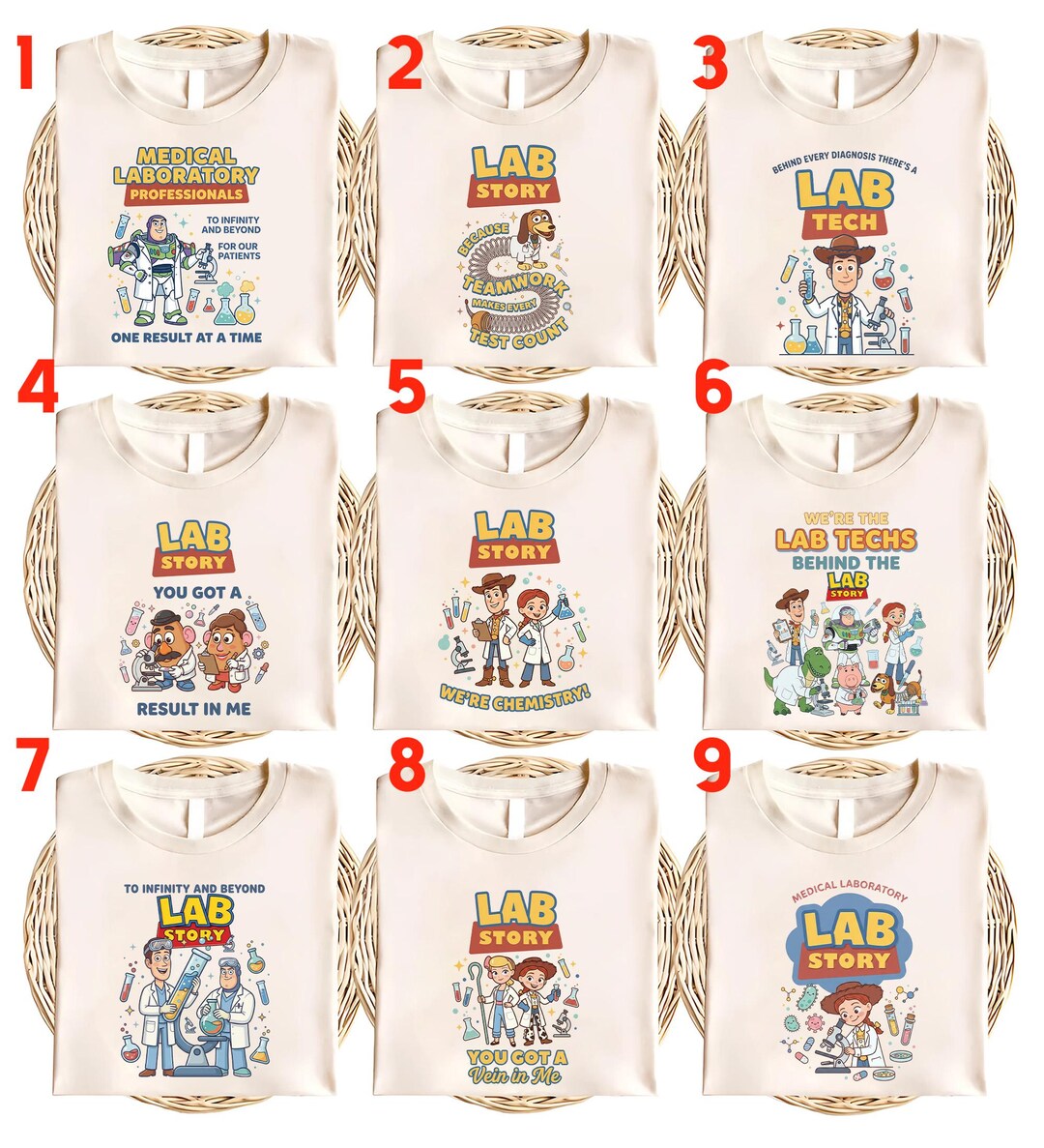 Lab Week 2026 Toy Story Shirt, Lab Story Science Team Tee, Funny Lab ...