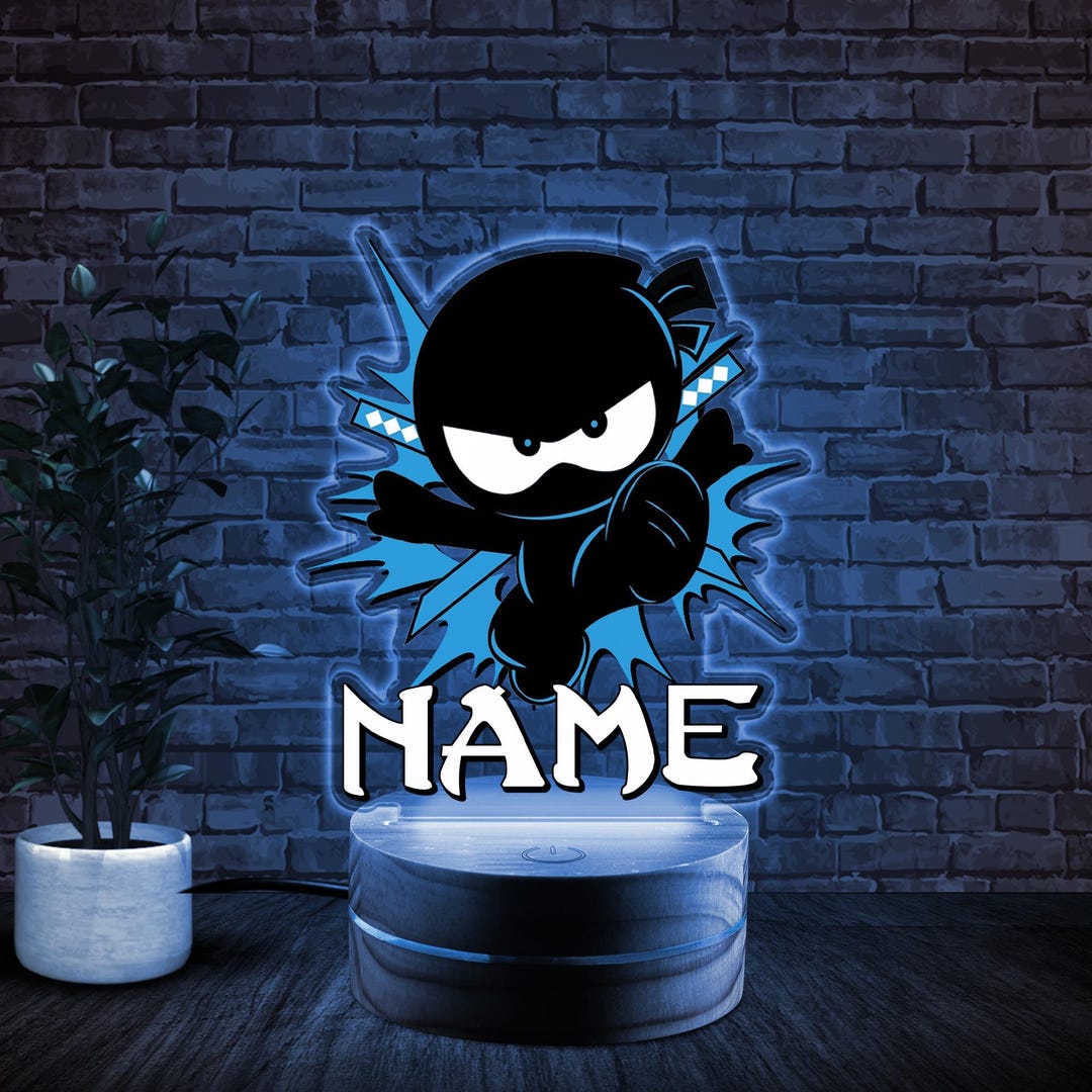 Custom Ninja Kidz Night Light, Ninja Kidz Warrior Night Light, Ninja ...