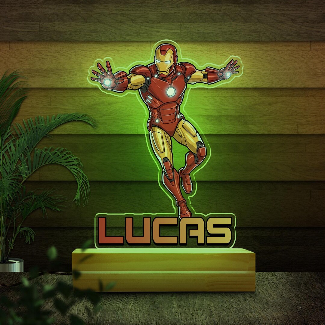 Custom Superhero Night Light, Spiderman Birthday Boy, Birthday Girl ...