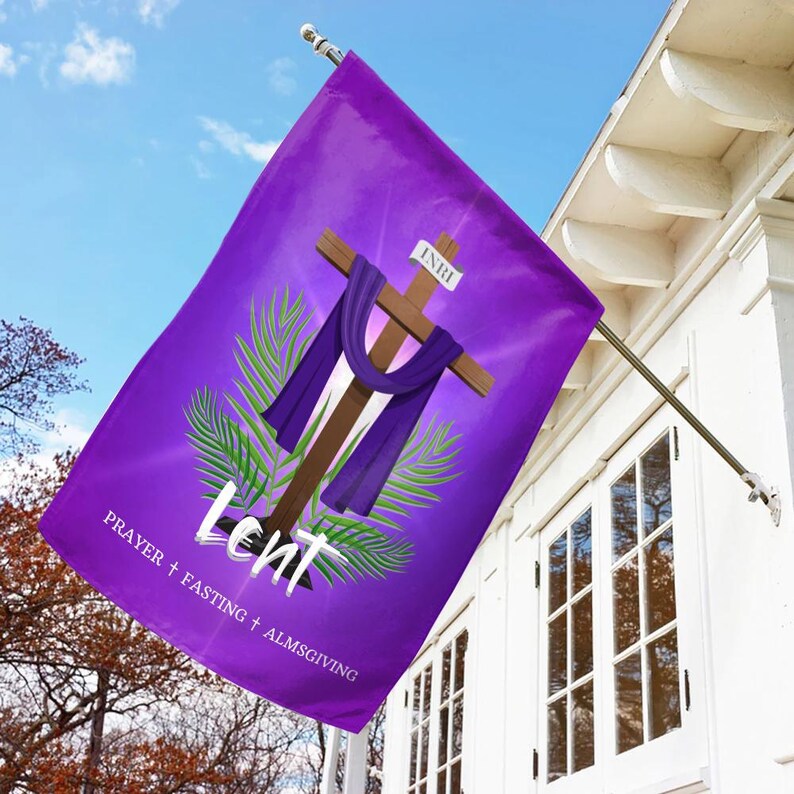 Purple Lent Flag, House Banner, Lenten Season Garden Flag/banner ...