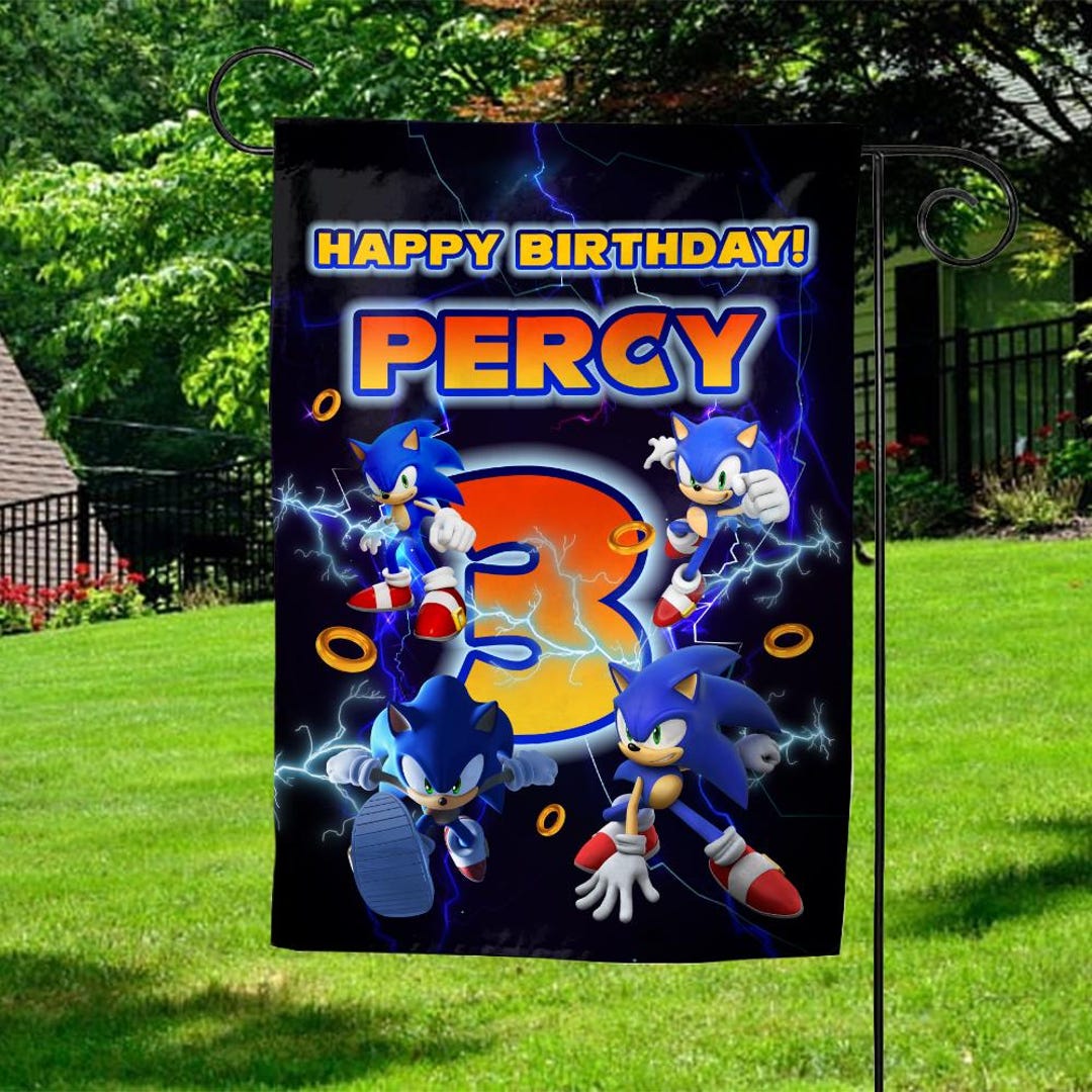 Custom Sonic the Hedgehog Flag,personalized Sonic 3 Hedgehog Flag ...