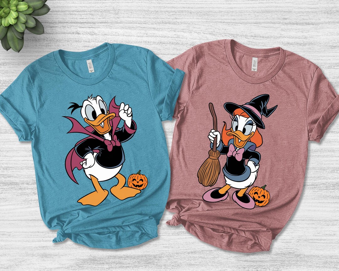Disney Halloween Daisy Duck Witch Costume Fa-boo-lous Shirt, Donald ...