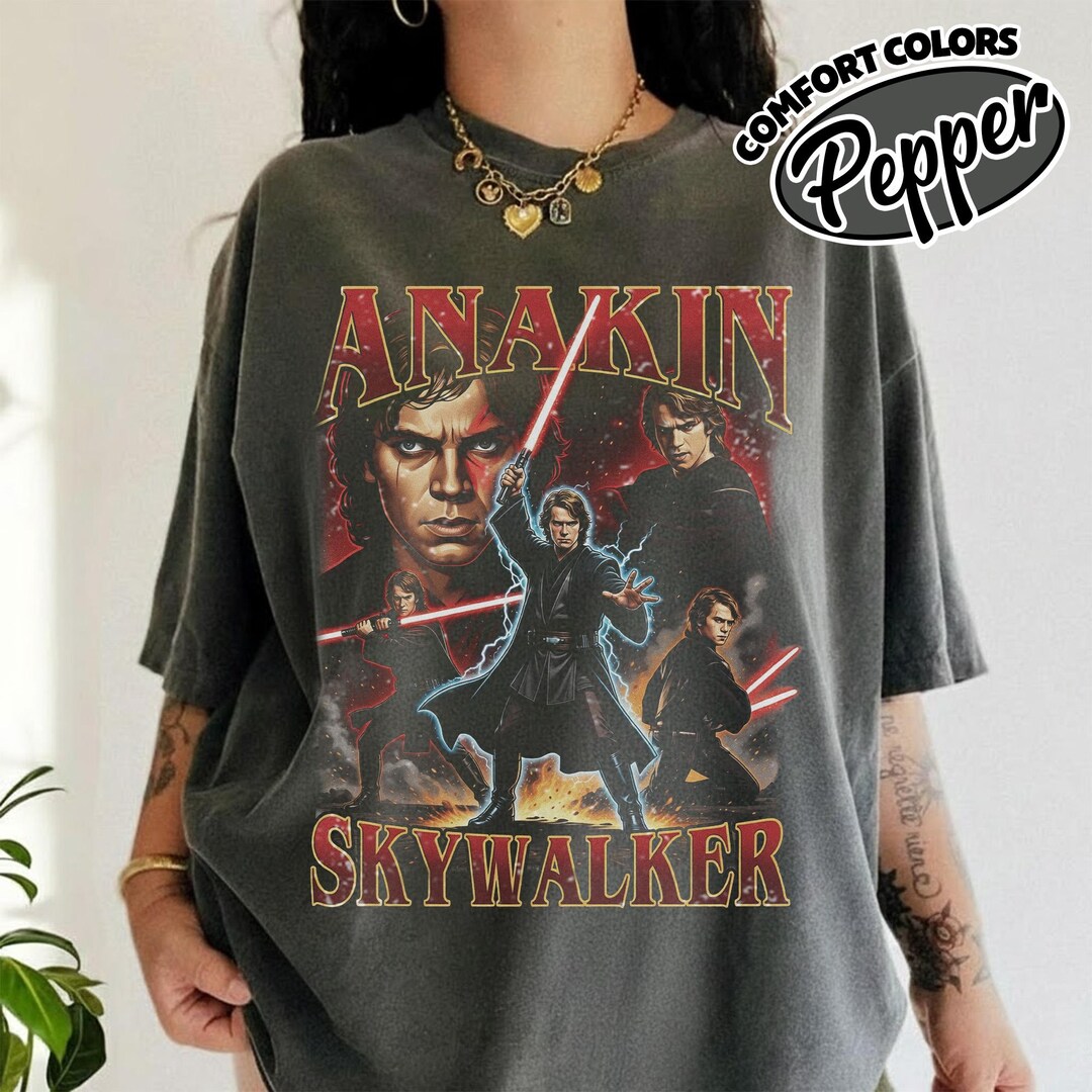 Comfort Colors Retro Anakin Skywalker Star Wars Shirt ,prequel Trilogy ...