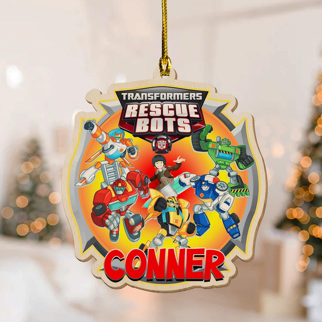 Customize Rescue Bots Christmas Ornament, Christmas Ornament, Robot ...