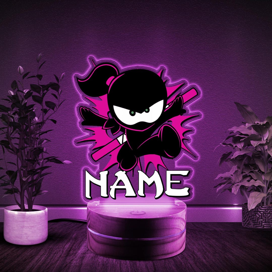 Custom Ninja Kidz Night Light, Ninja Kidz Warrior Night Light, Ninja ...