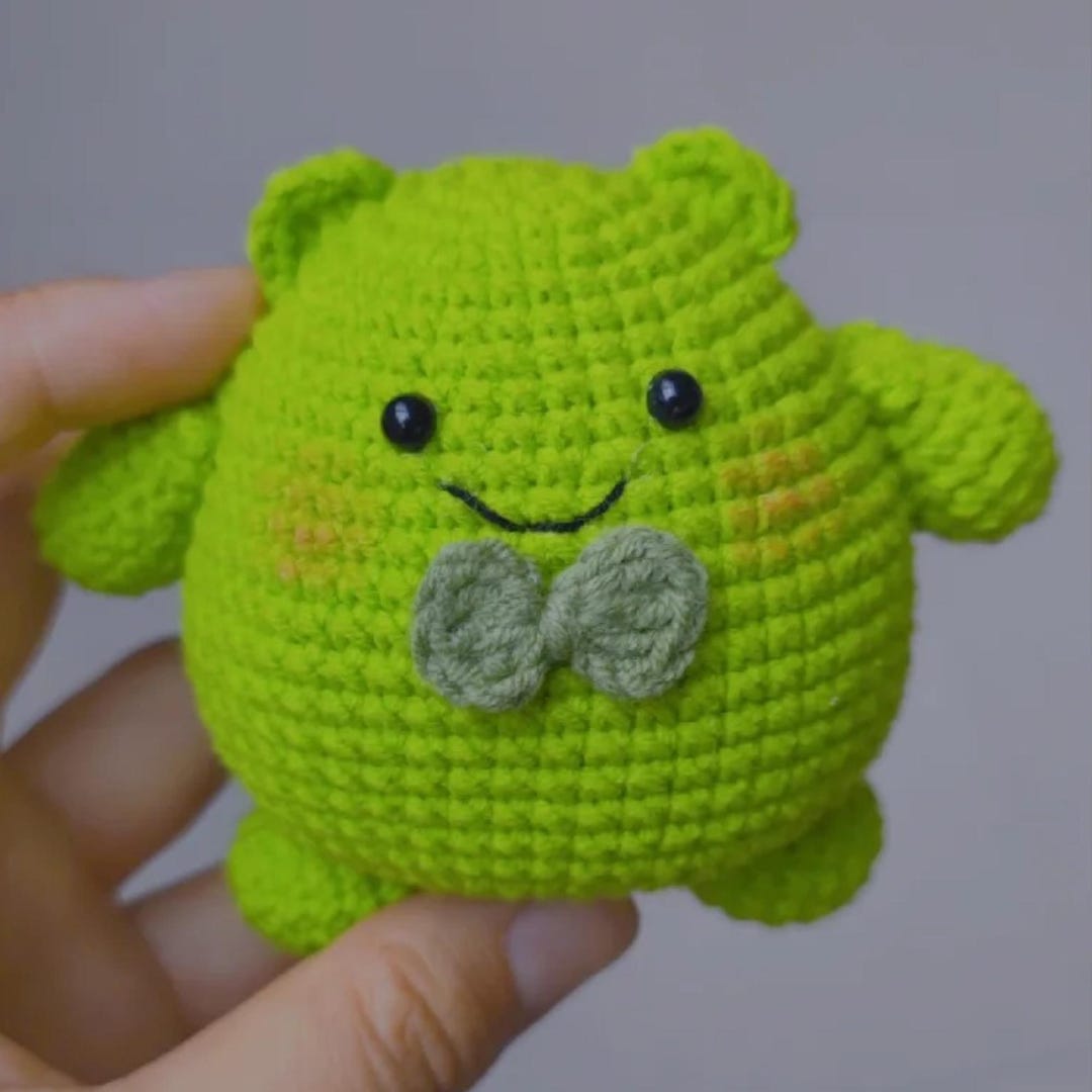 Crochet Purple Bear Plush, Handmade Amigurumi Animal, Soft Stuffed Toy ...