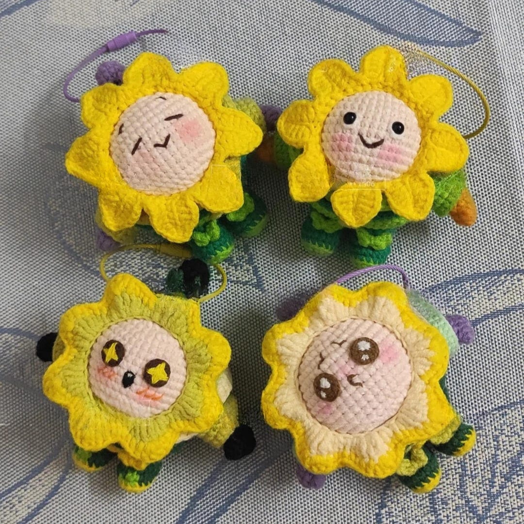 Crochet Sunflower PATTERN, Amigurumi Flower Baby Doll - Etsy