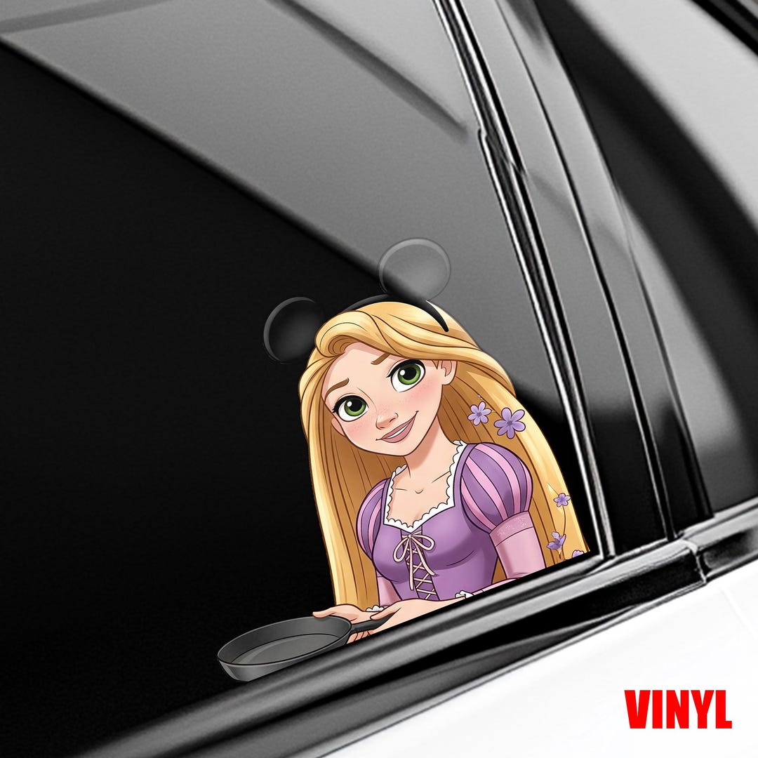 Disney Princess Peeker Sticker – Cinderella, Belle & Ariel Peeking ...