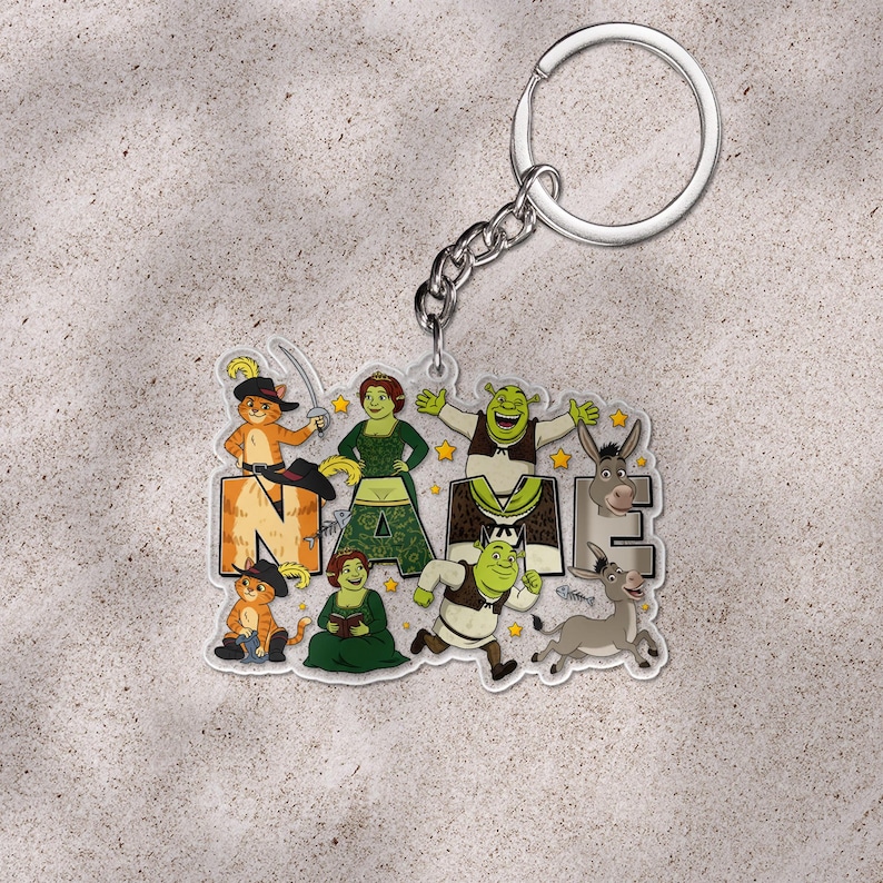 Personalized Shrek Ornament, Shrek Acrylic Christmas Ornament, Kids ...