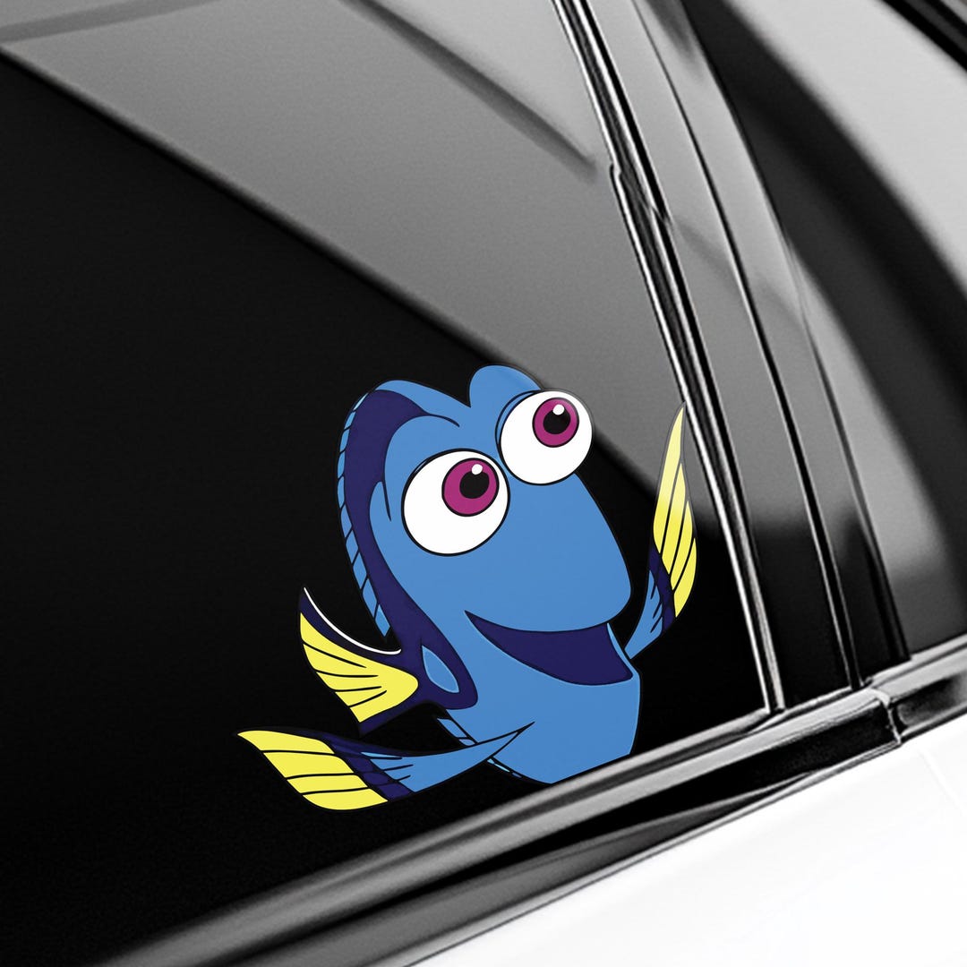 Disney Finding Nemo Peeker Peeking Car Window Decals, Marlin Dory Crush ...