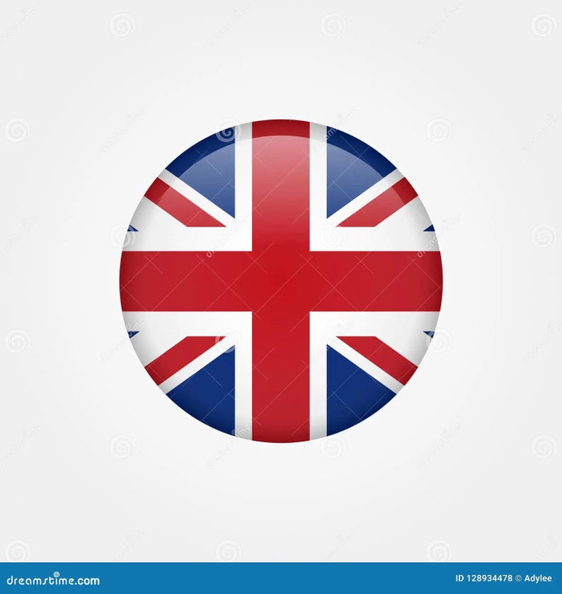 4x British Flag Center Wheel Caps,domed Silicone Gel Glossy Sticker,3d ...