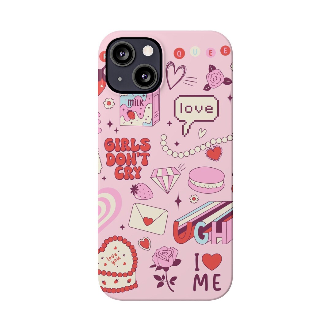 Cute Aesthetic Slim Phone Cases, Trendy Phone Cover, Girly Gift, Soft ...
