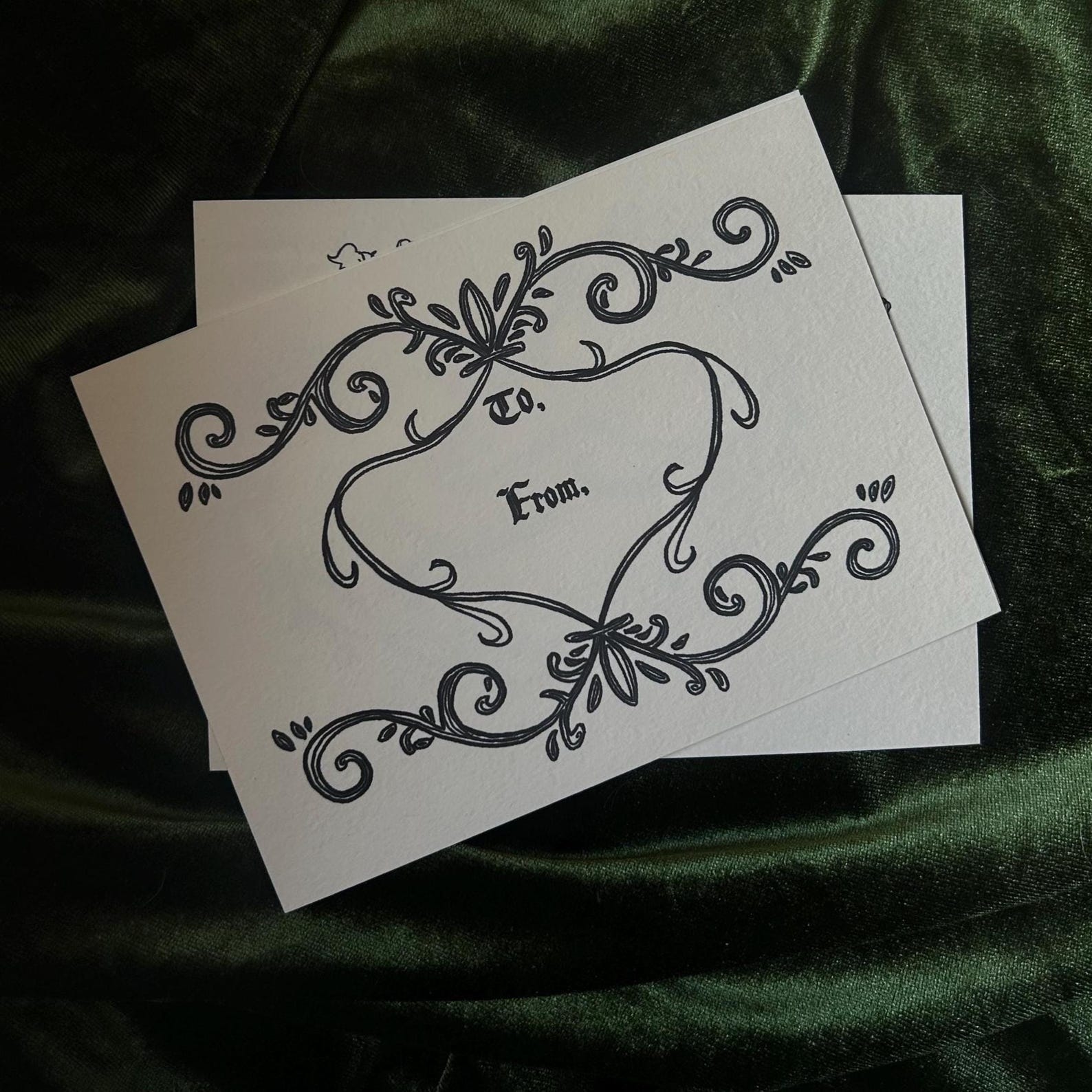Gothic Swan & Rabbit Note Cards: Medieval Stationery Set - 6 Pack - Etsy