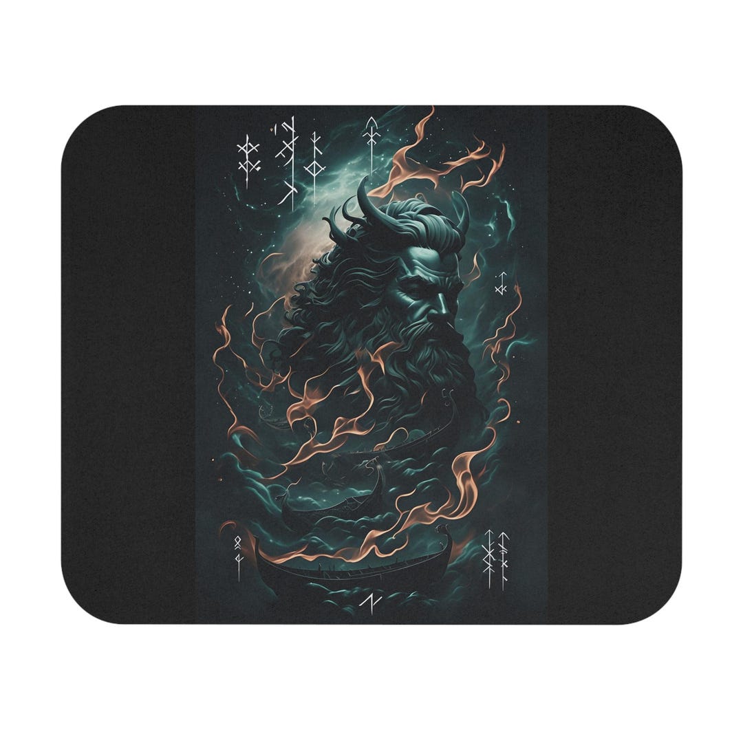 Viking Gods Mouse Pad: Norse Mythology Gaming Desk Mat - Etsy