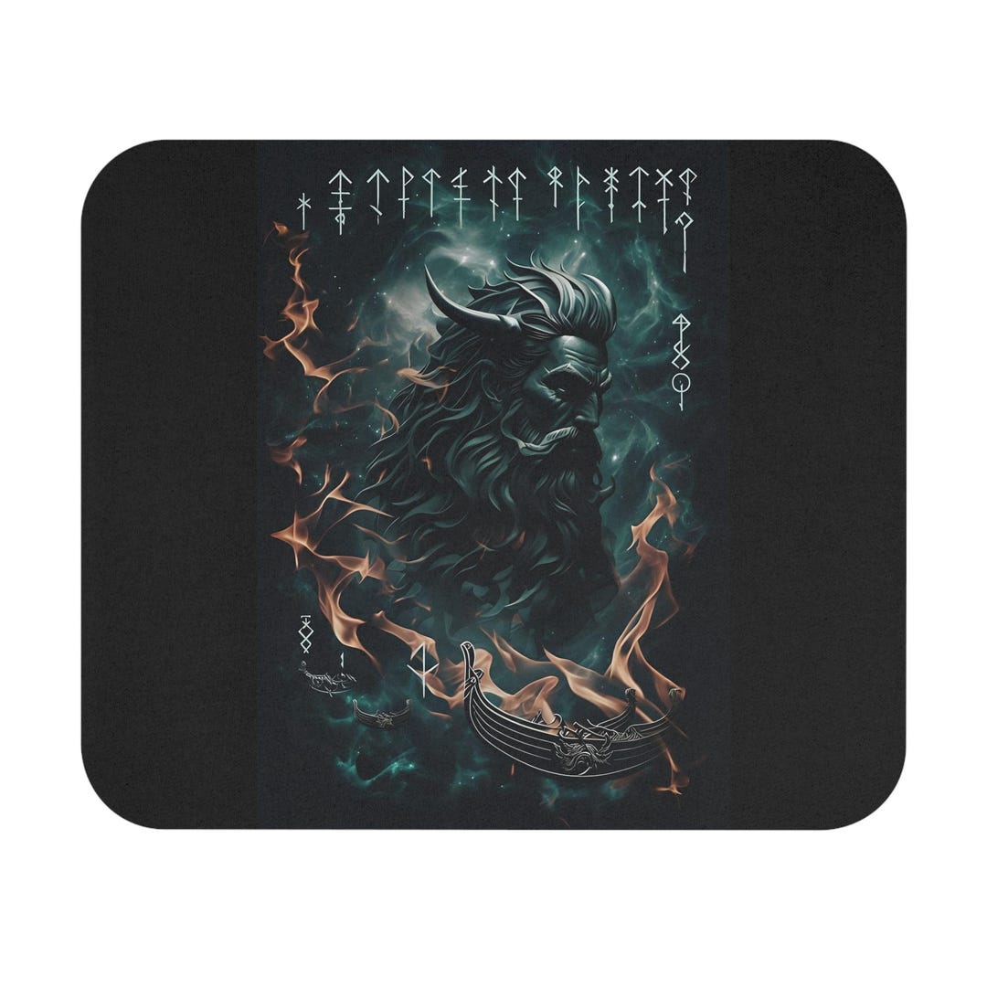 Viking Gods Mouse Pad: Norse Mythology Gaming Desk Mat - Etsy