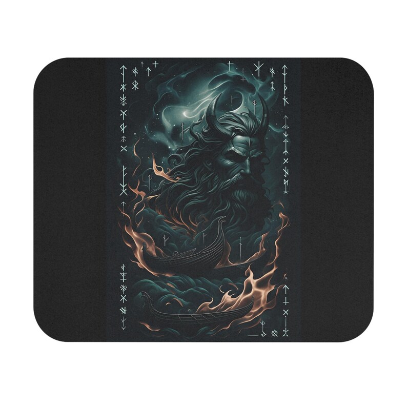 Mouse Pad Viking Warriors, Northmen Gaming Desk Mat, Norse God Office ...