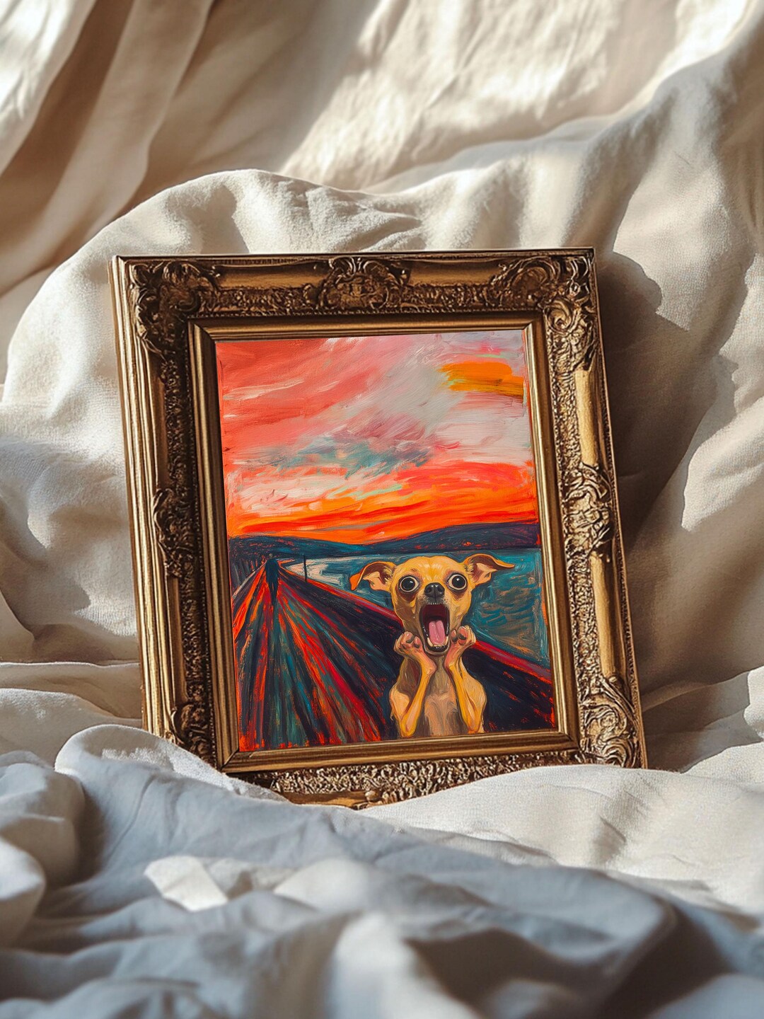 The Howl | Edvard Munch "the Scream" Adaption | Oil on Canvas Physical ...