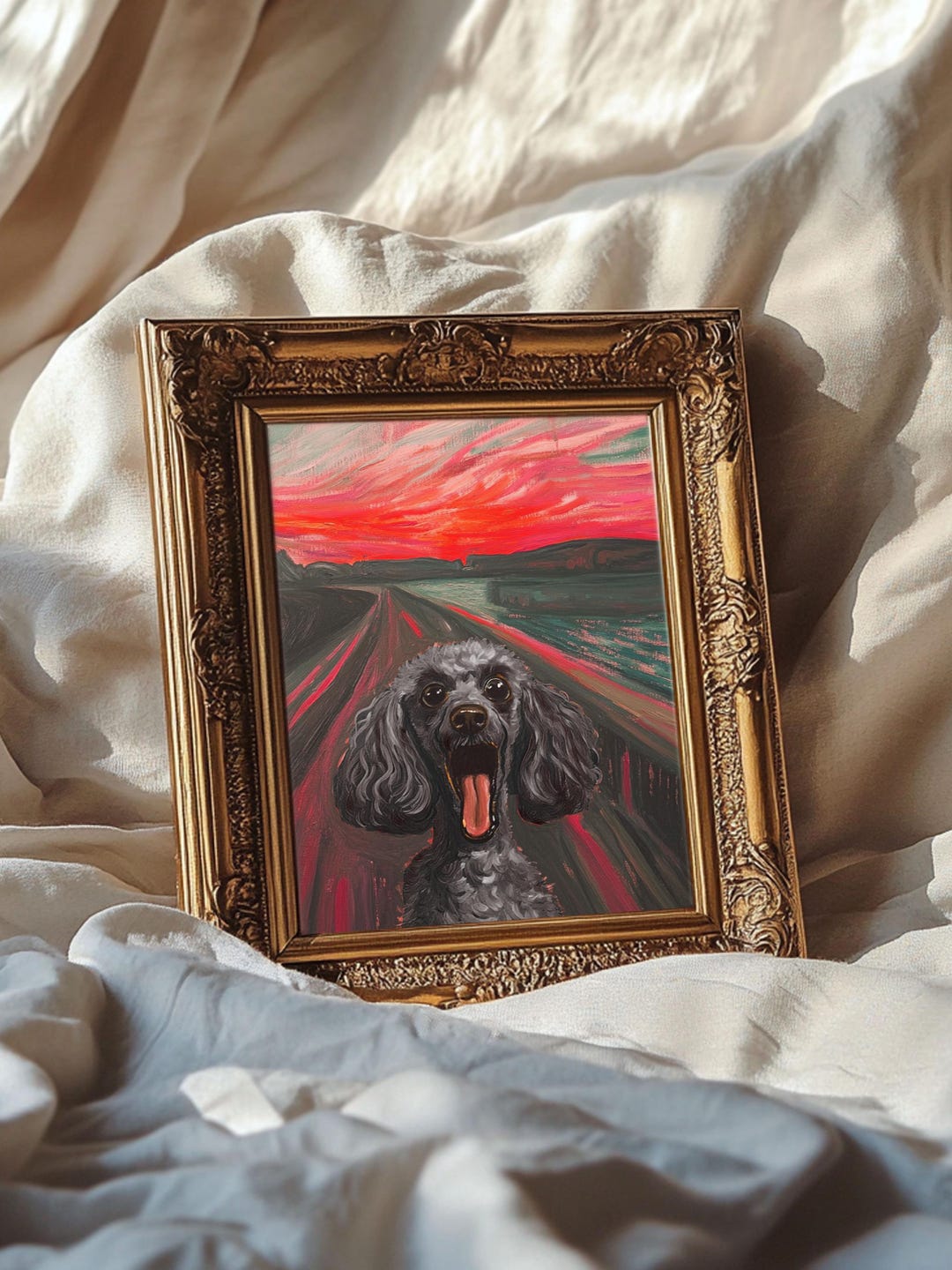 The Howl | Edvard Munch's "the Scream" Adaptation | Unique Husky Dog ...