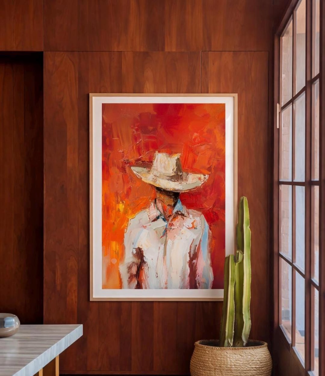 Cowboy Portrait Art Print | Timeless Western Arizona Wall Art - Etsy