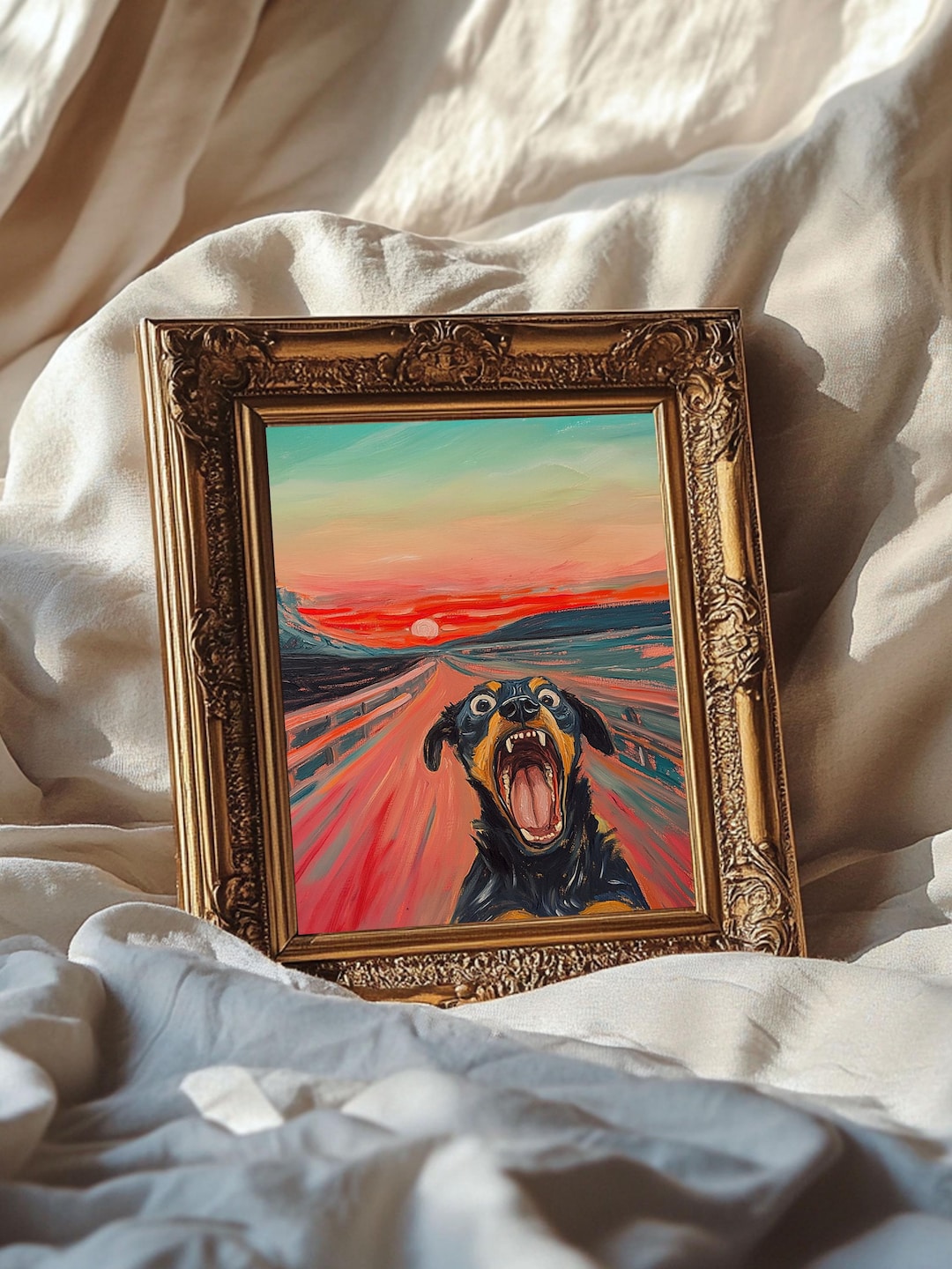 The Howl | Edvard Munch "the Scream" Adaption | Oil on Canvas Physical ...