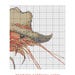 Shrimp Cowboy Cross Stitch Pattern Funny Western Prawn PDF Modern ...