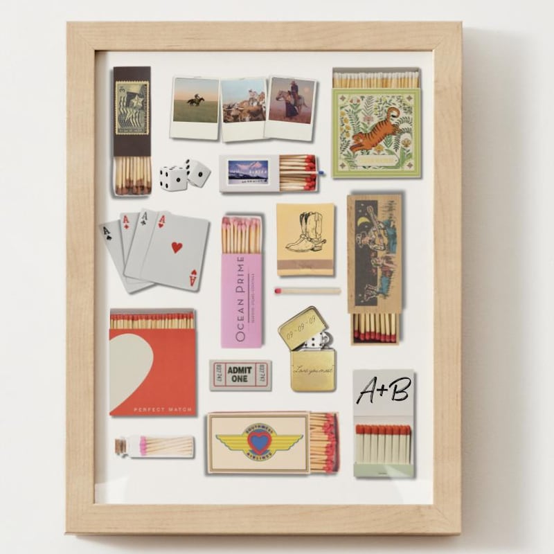 Matchbox Template Poster - Etsy