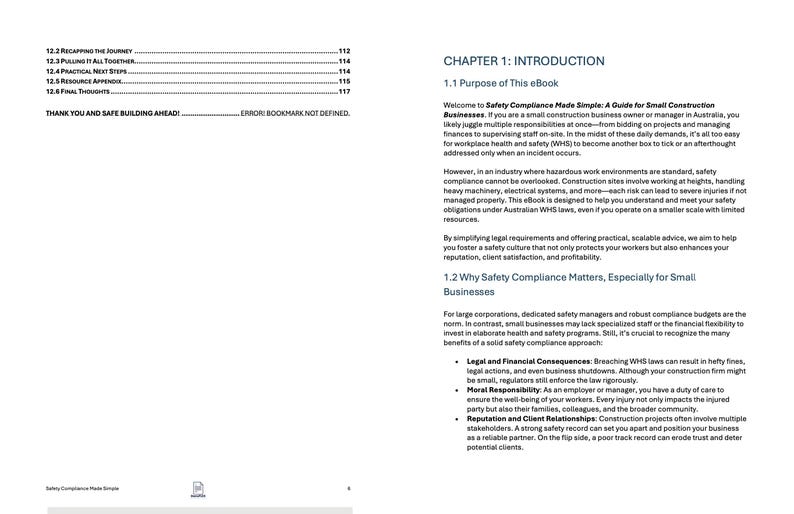 Safety Compliance Made Simple : A Guide for Small Construction ...