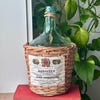 Viresa - Green Glass Demijohn Bottle - 1950s - Etsy UK