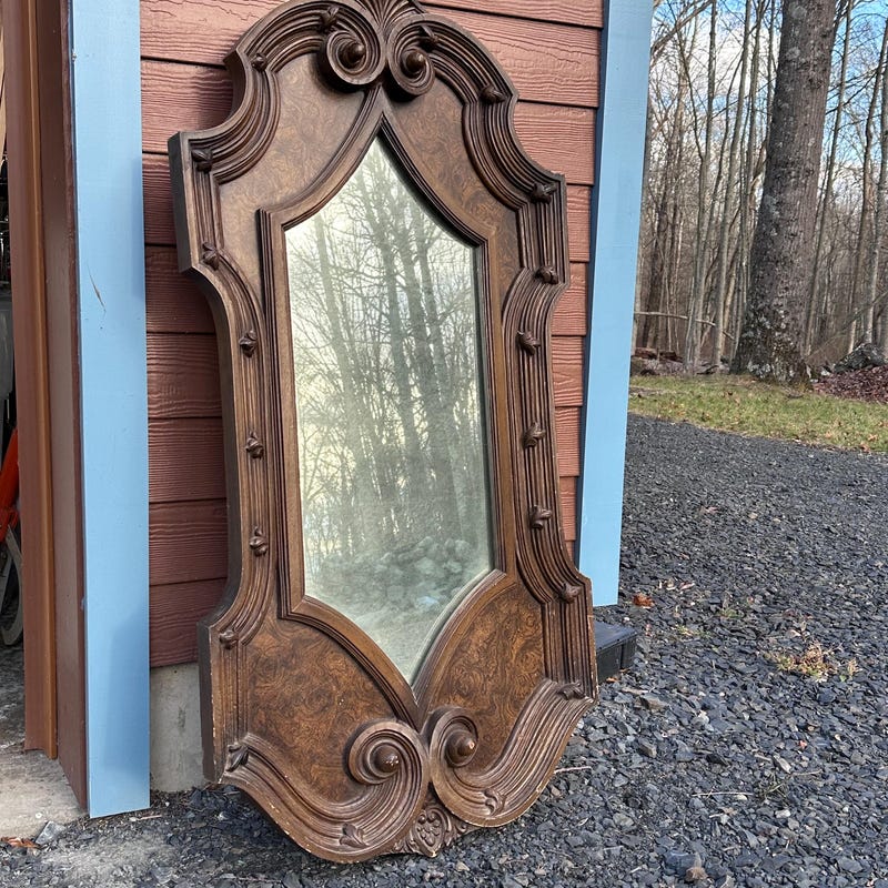 Large Antique Mirror - Etsy