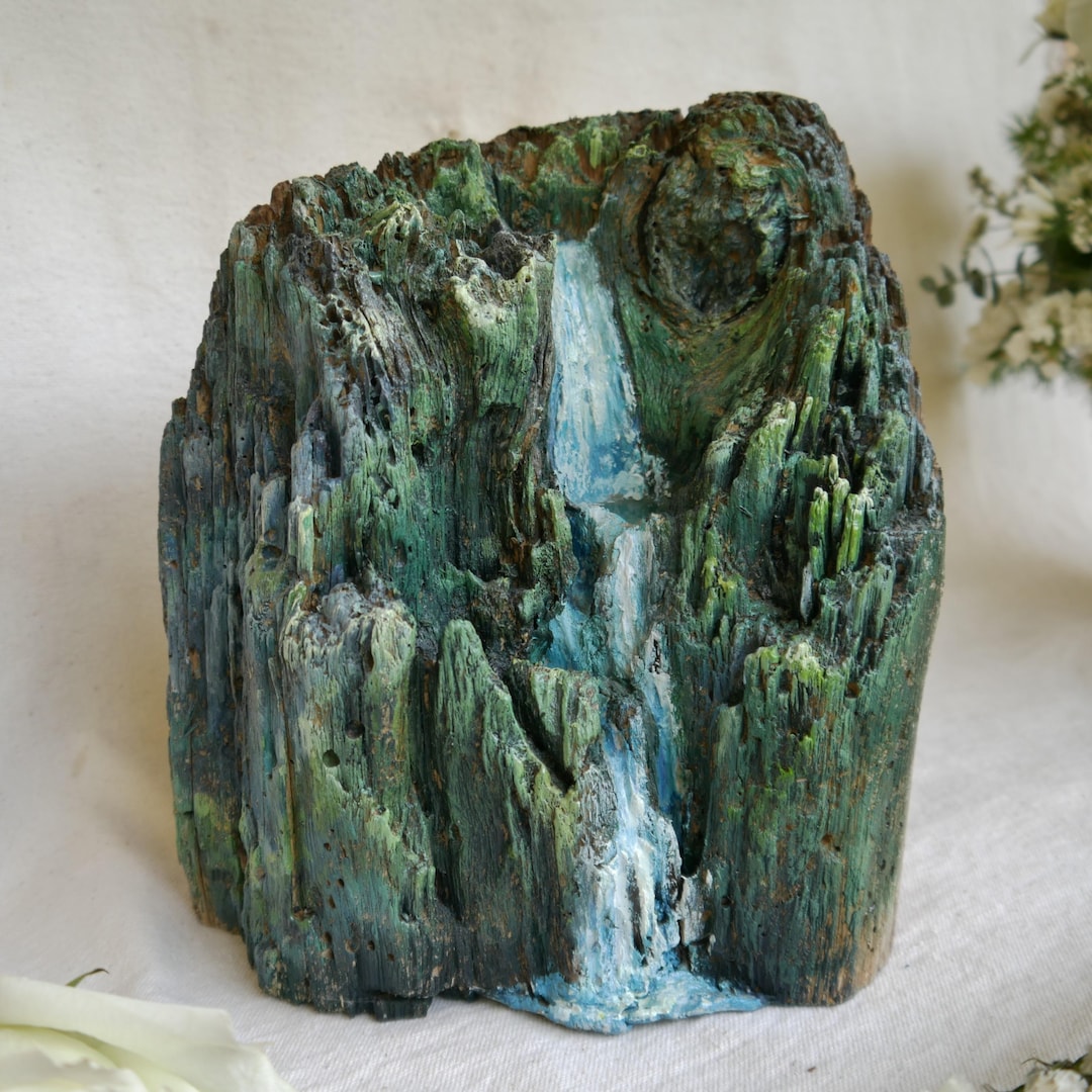 Wood Home Decor, Handmade Waterfall Driftwood, Eco-friendly Holiday ...