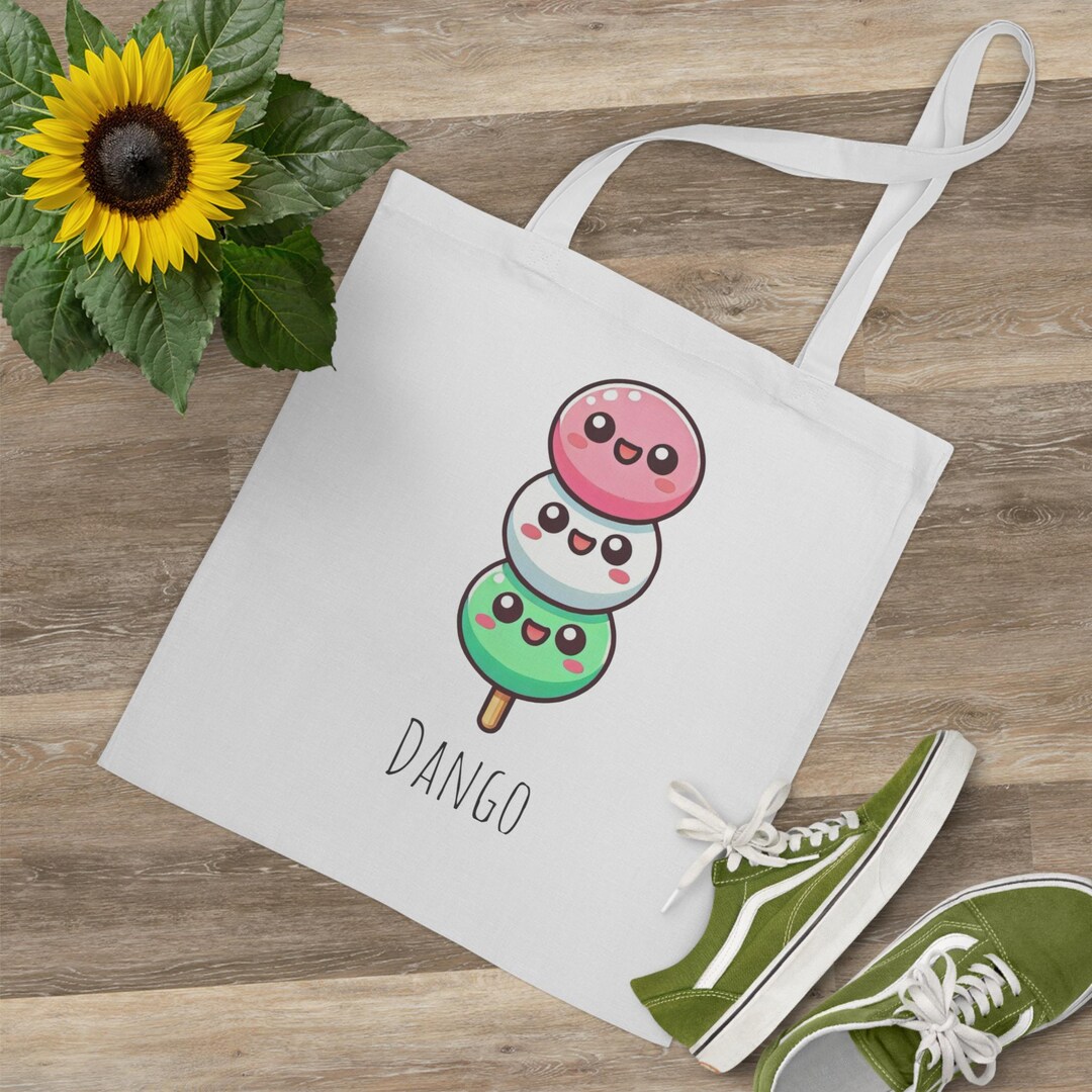 Kawaii Dango Tote Bag, Cute Soft Colors Design, Fun Shopping Bag ...