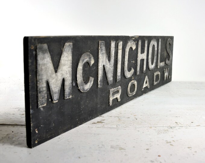 Vintage Wood Sign / 1920's Detroit Street Sign - Etsy