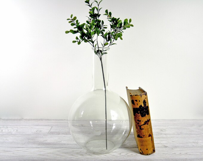 Vintage Extra Large Pyrex Flask Repurposed Vase / Industrial Decor - Etsy