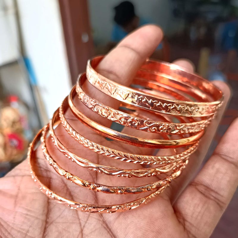 Copper Bangles - Etsy