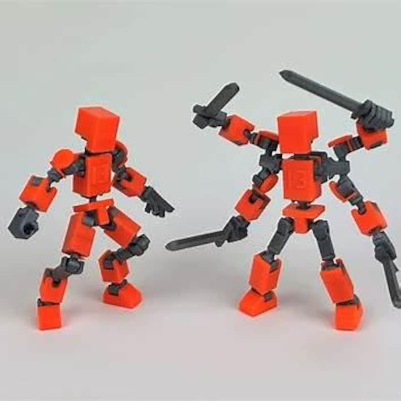 MINI 13 Printable Jointed Figure – 3D Printed Articulated Action Figure ...
