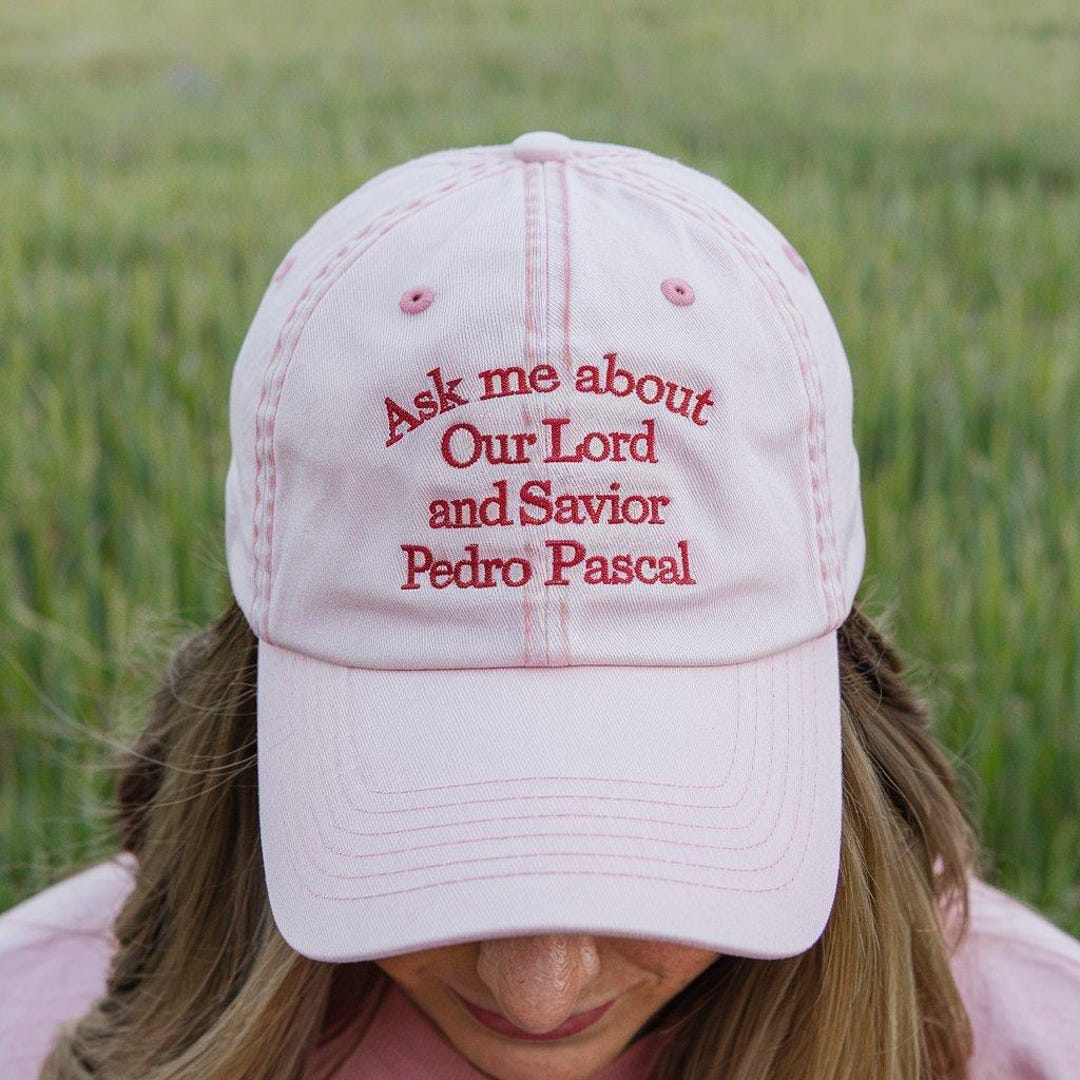 Embroidered Pedro Pascal Fan Hat, Cool Mom Hat, Movie Lover Gift, Pedro ...