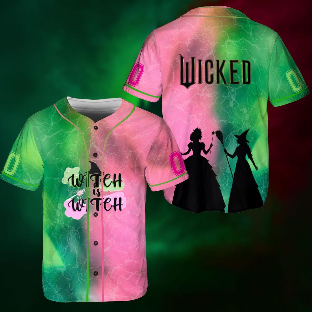 Custom Wicked Jersey Shirt, Elphaba and Glinda Jersey, Musical Gifts ...