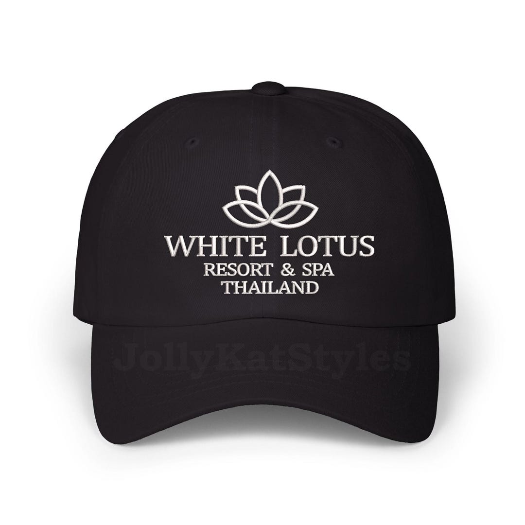 White Lotus Embroidered Hat, Resort and Spa Thailand Baseball Cap, TV ...