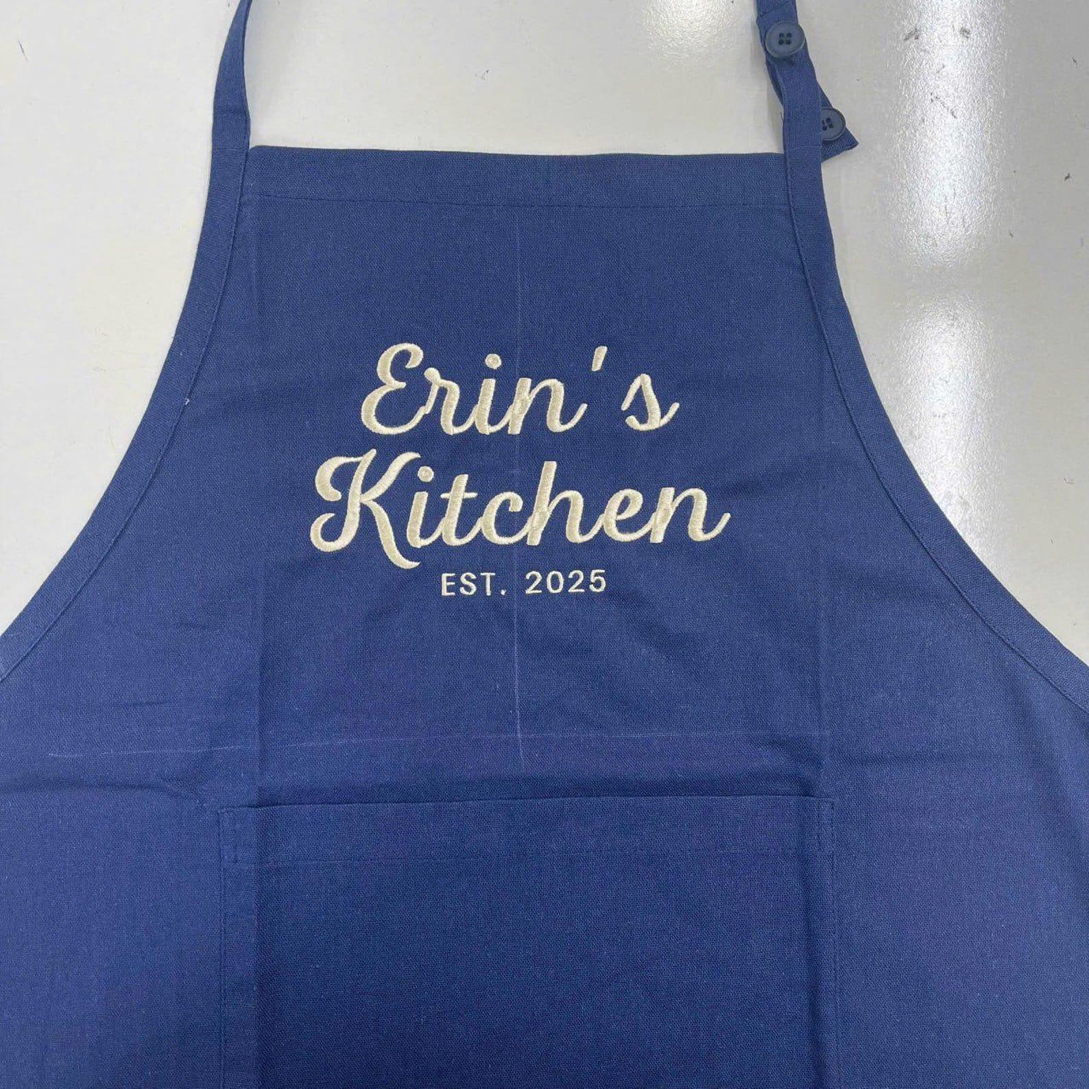 Embroidered Custom Apron, Customized Apron, Kitchen Apron, Personalized ...