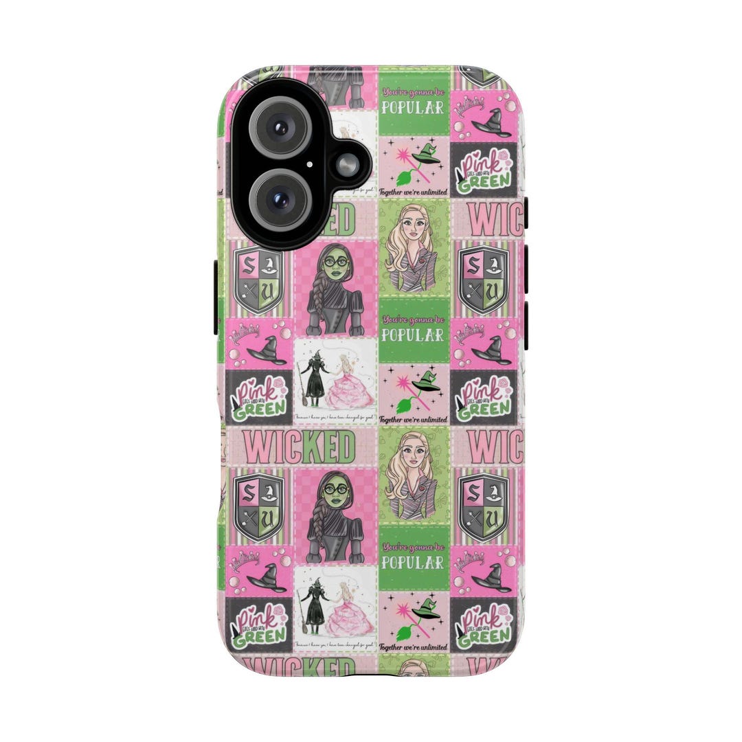 Wicked Musical Phone Case, Elphaba and Glinda iPhone 17, 16 Pro Max ...